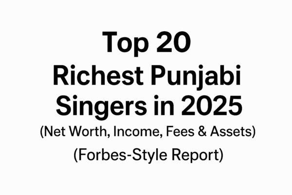 Top 20 Richest Punjabi Singers in 2025 – Net Worth, Income, Fees ...